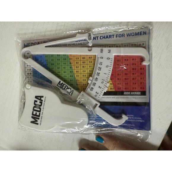 Bath & Body | Medca Body Fat Caliper Measurement Chart Set Accurate ...